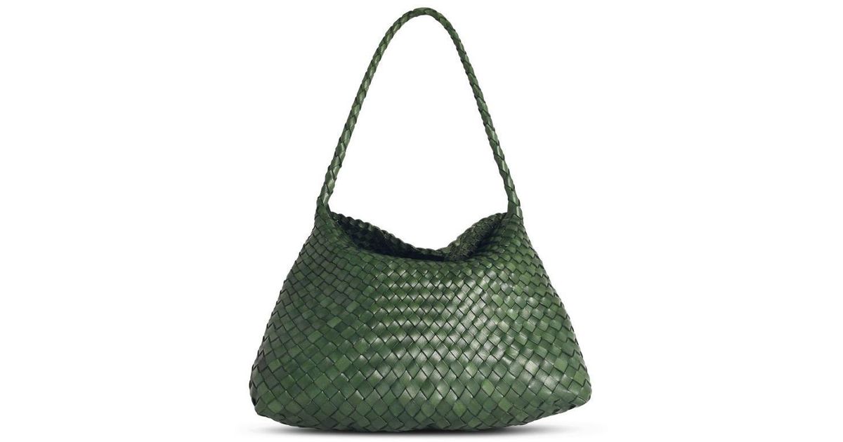 Dragon Diffusion 'Santa Maria' Leaf Leather Bag in Green | Lyst