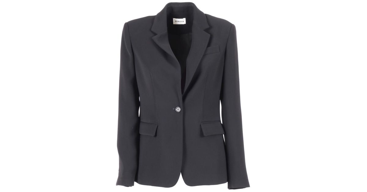 P.A.R.O.S.H. Tailored Blazer With Single-Button Closure in Black | Lyst UK