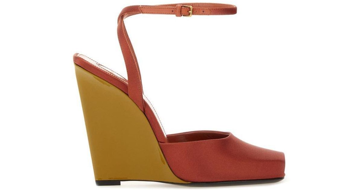 Saint Laurent Sandal "The Scandal" in Red | Lyst UK