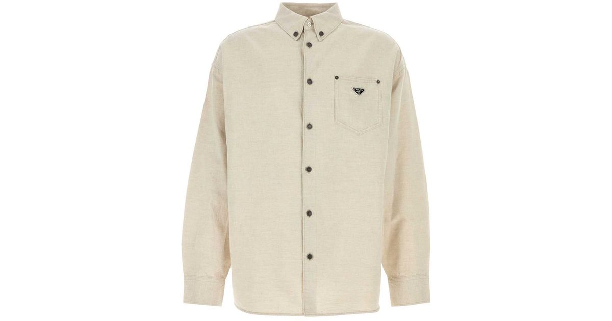 Prada Jeans in Natural for Men | Lyst