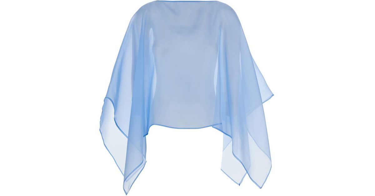 Federica Bonifaci Light- Cape With Long Wide Sleeves And Finishes On ...