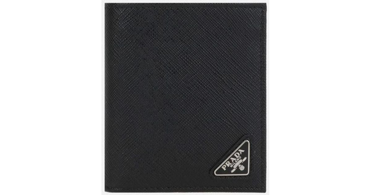 Prada Wallets in Black for Men | Lyst UK