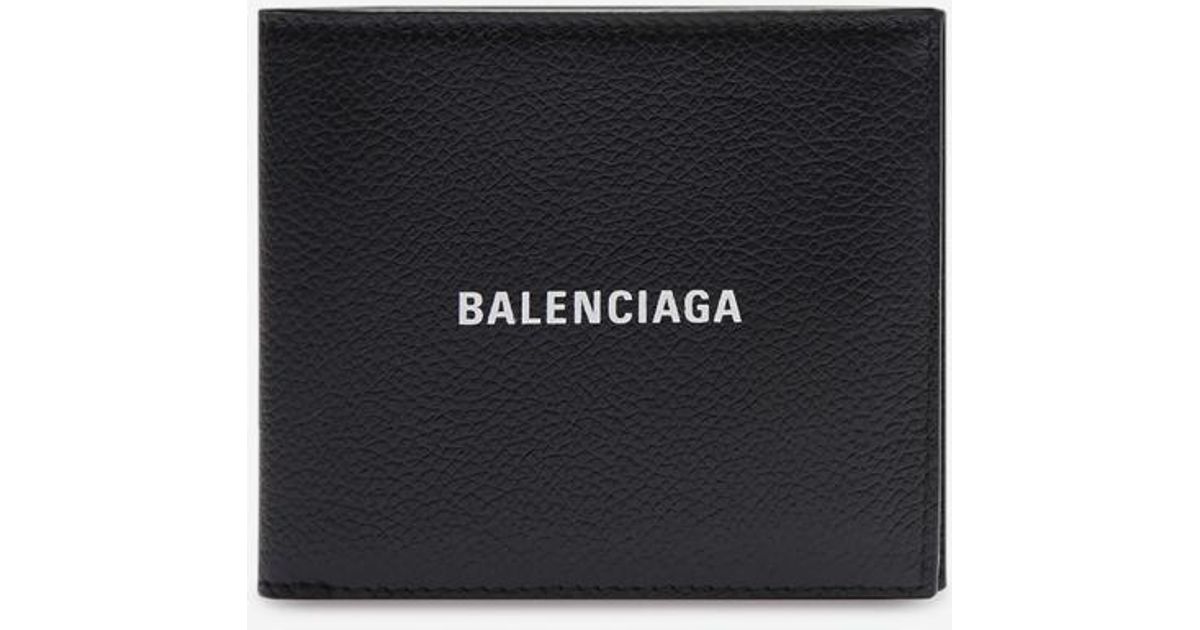 Balenciaga Square Leather Wallet in White for Men | Lyst UK