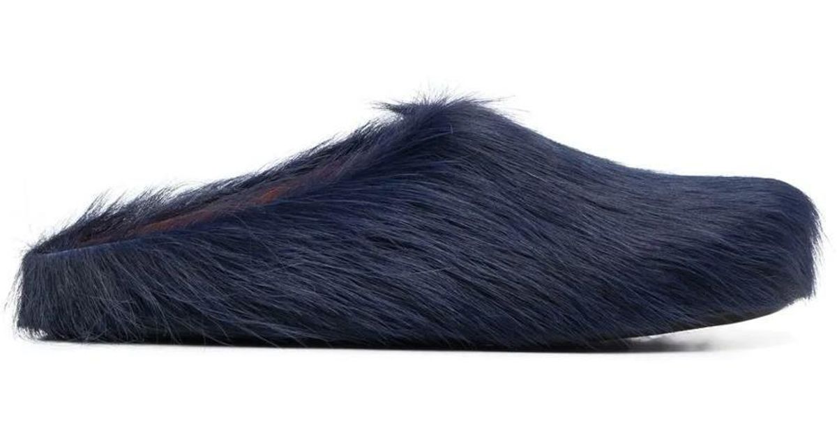Marni Fussbet Sabot Slippers in Blue for Men | Lyst