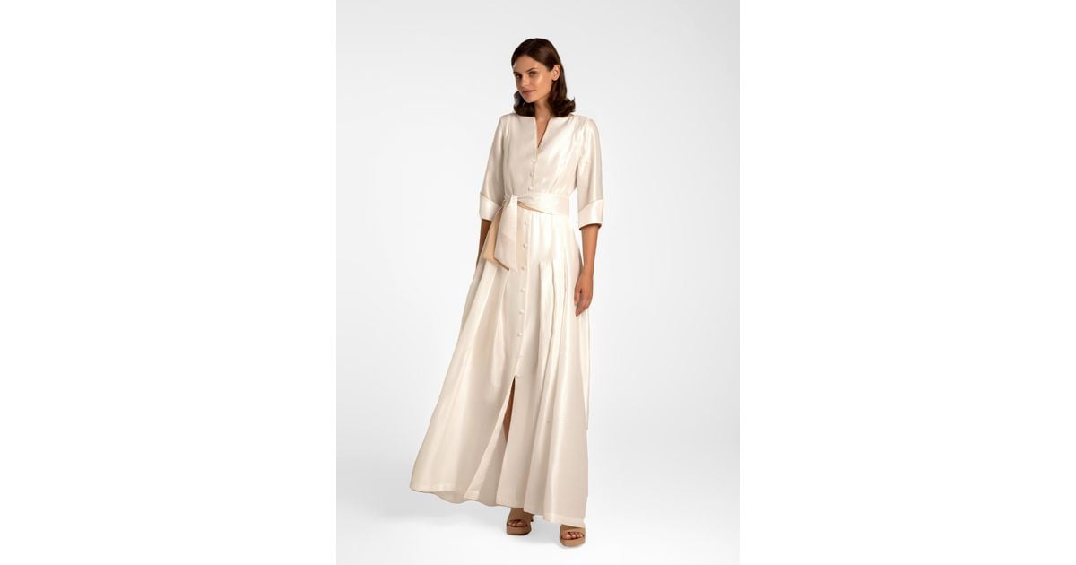 Baruni Cosmos Gown in Natural | Lyst