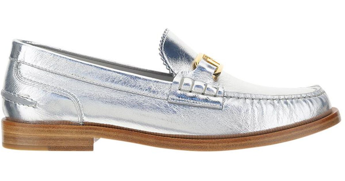 Fendi Loafers in White | Lyst UK