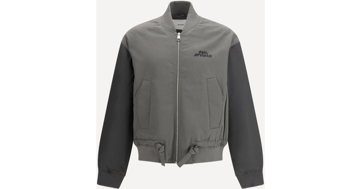 Axel Arigato Archer Bomber Jacket in Grey for Men | Lyst UK