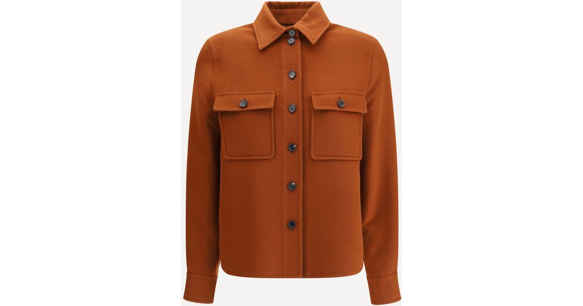 Loro Piana Yannis Shirt Jacket in Brown | Lyst