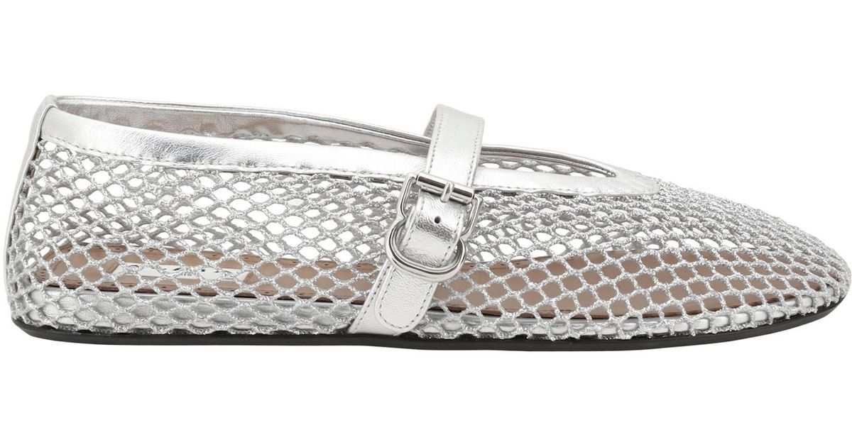 Alaïa Alaïa - Mesh Ballerinas in White | Lyst