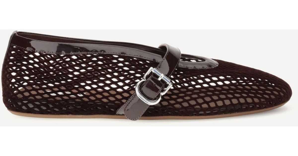 Alaïa Alaã¯A Mesh Ballerinas in White | Lyst UK