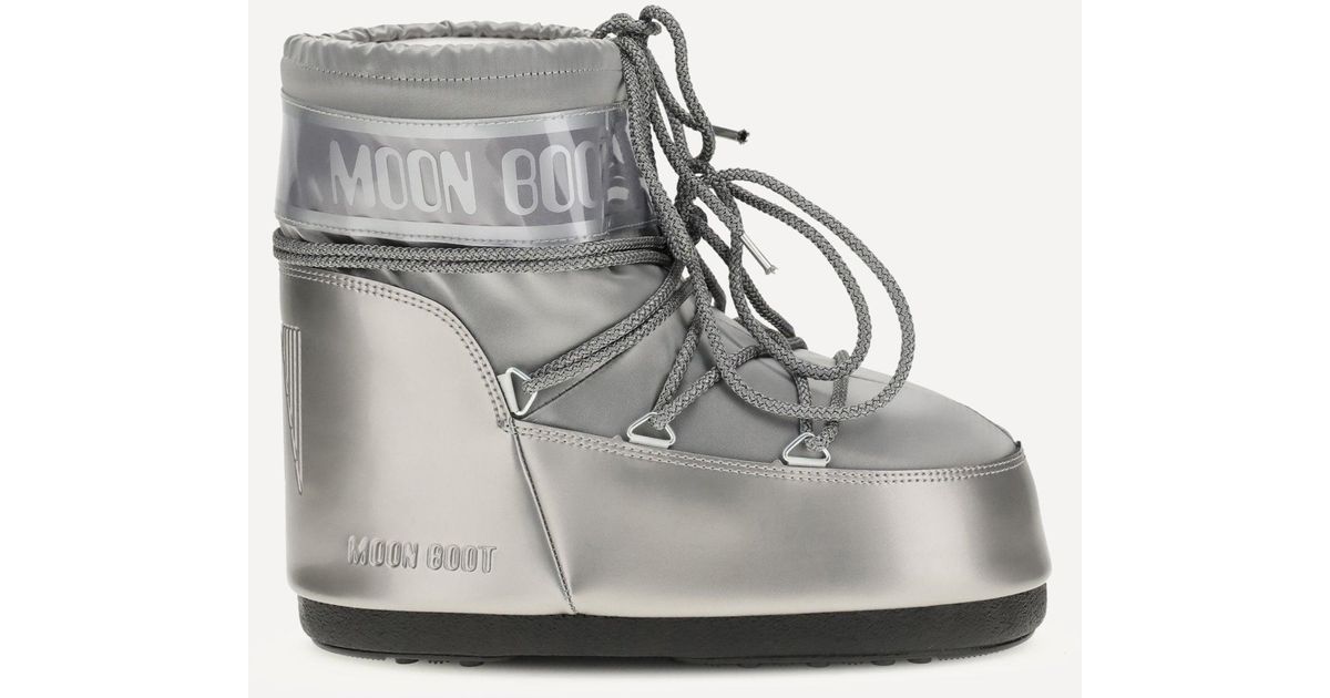 Moon Boot Icon Glance Boots in Gray | Lyst
