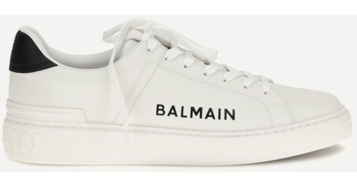 Balmain B-Court Sneakers in White for Men | Lyst UK