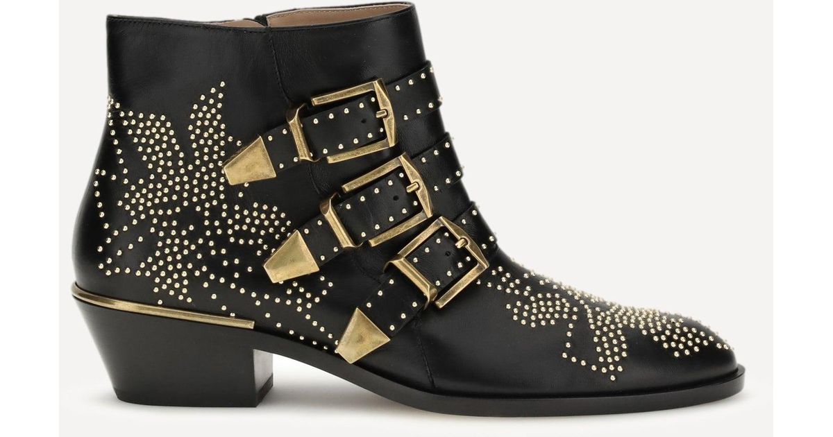 Chloé Susan Boots in Black | Lyst UK