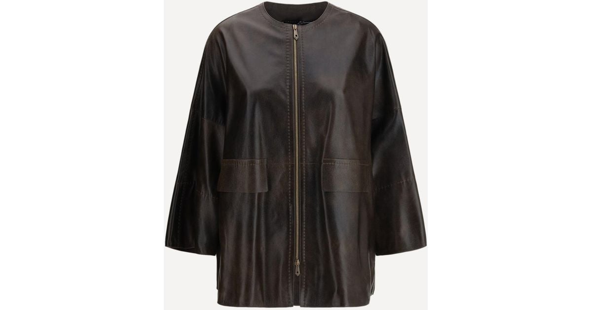 Max Mara Gambero Jacket in Black | Lyst UK
