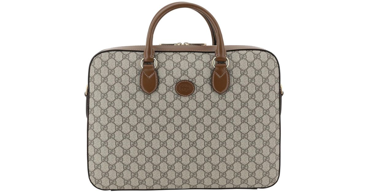 Gucci Business Handbag in Gray for Men | Lyst