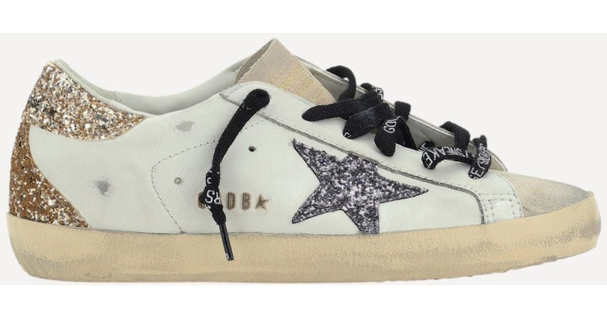 Golden Goose Super Star Sneakers in White | Lyst UK