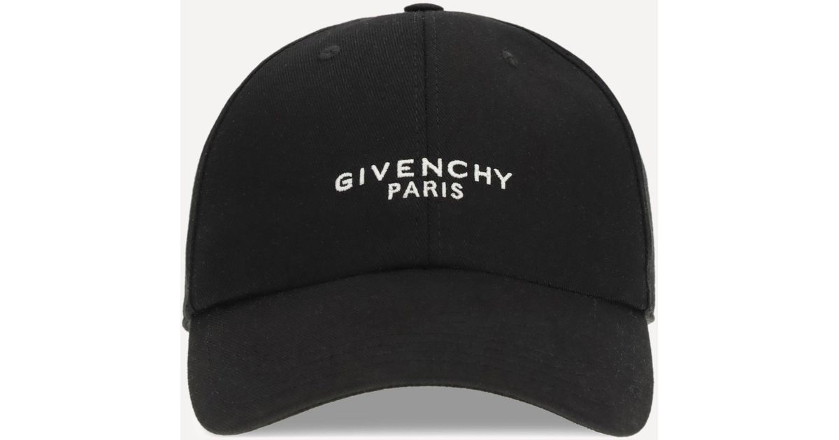 Givenchy Logo Baseball Hat in Black for Men | Lyst UK