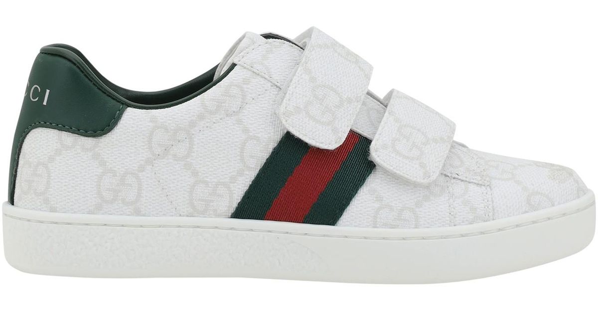 Gucci Kid's Sneaker in White | Lyst