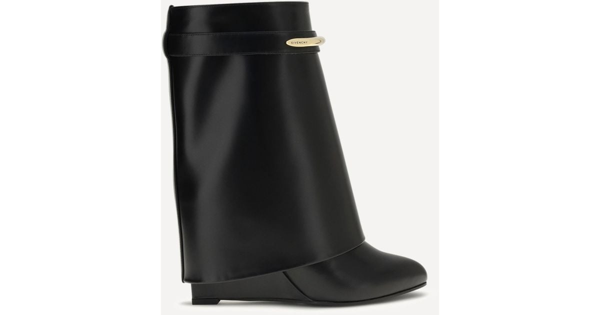 Givenchy Leather Shark Ankle Boots in Black | Lyst UK