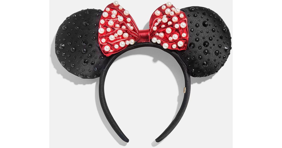 BaubleBar Minnie Mouse Disney Classic Ears Headband in Red | Lyst