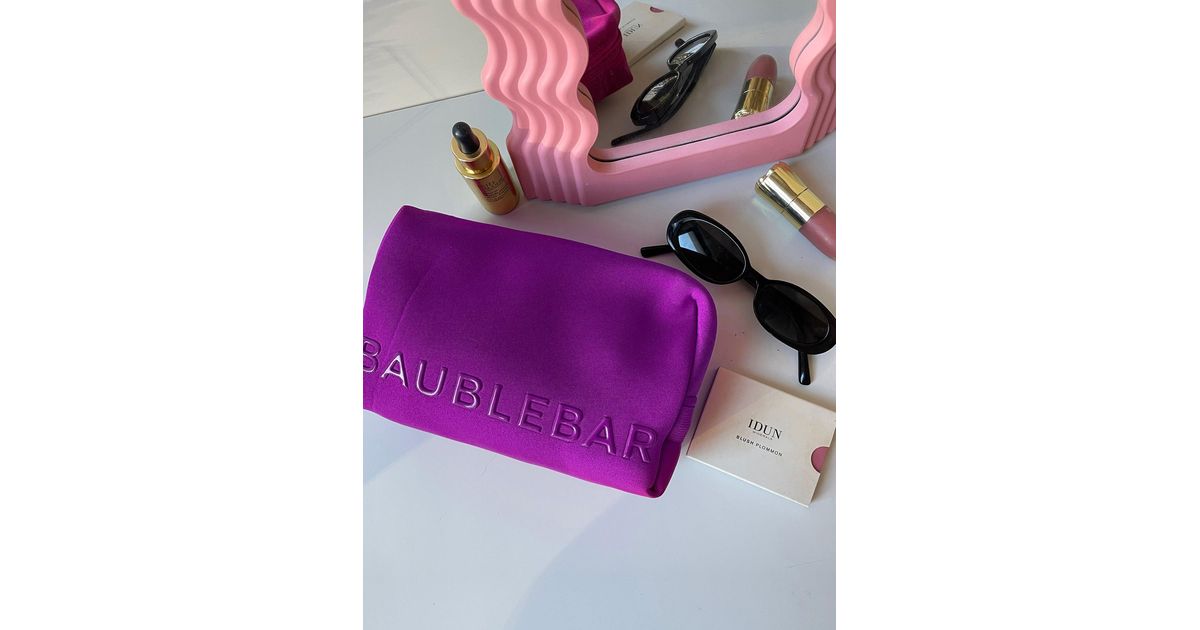 BaubleBar Take It Away Storage Pouch in Pink | Lyst