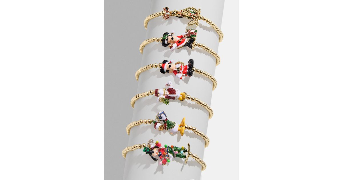 BaubleBar Disney Holiday Character Pisa Bracelet in Gray | Lyst