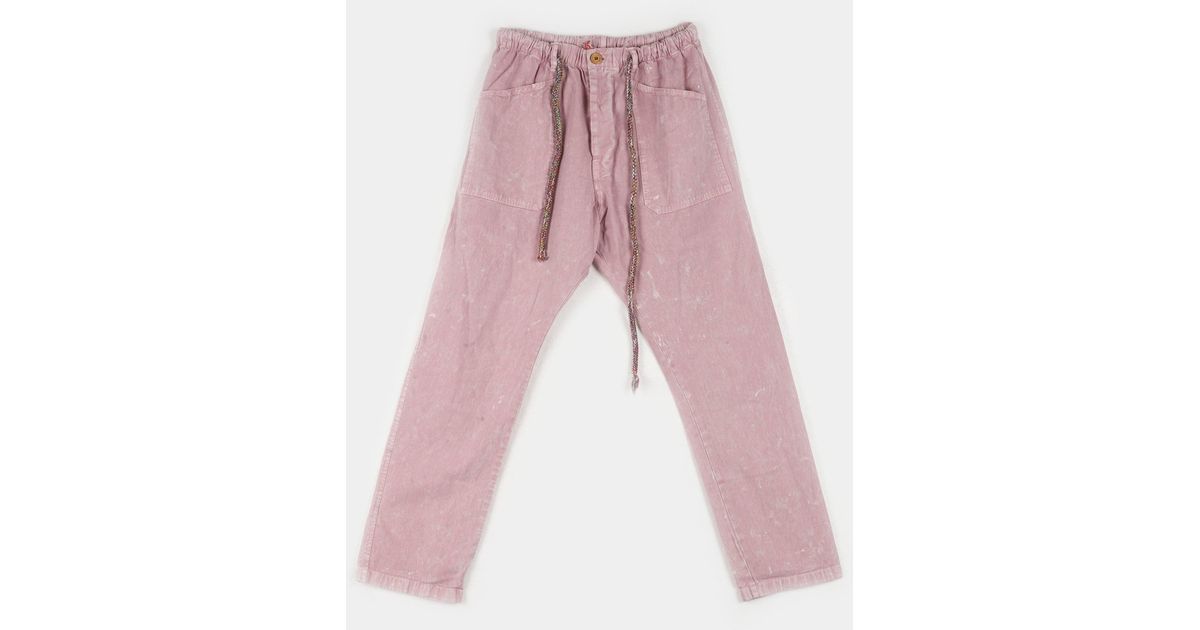 Dr. Collectors Cotton Vintage Pink Pigment Dye Pants for Men | Lyst UK
