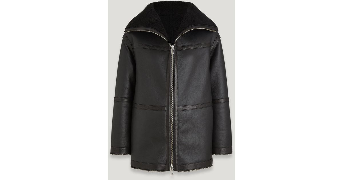 Belstaff Invar Coat in Black | Lyst