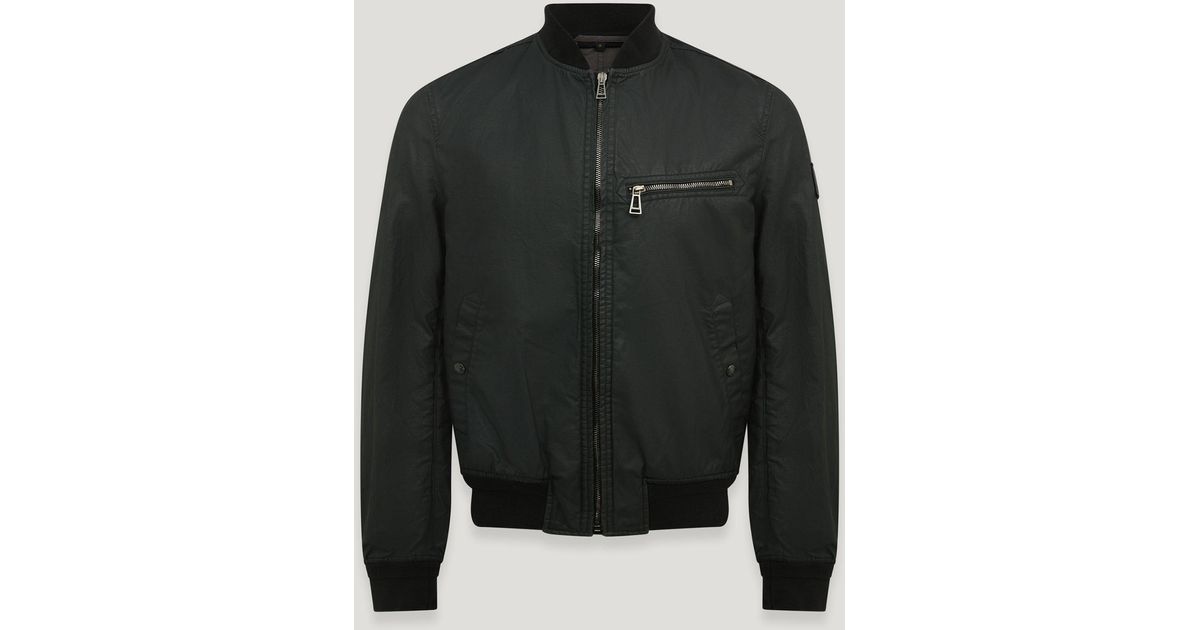Belstaff Vantage Jacket Uniform Coated Linen in Black for Men | Lyst