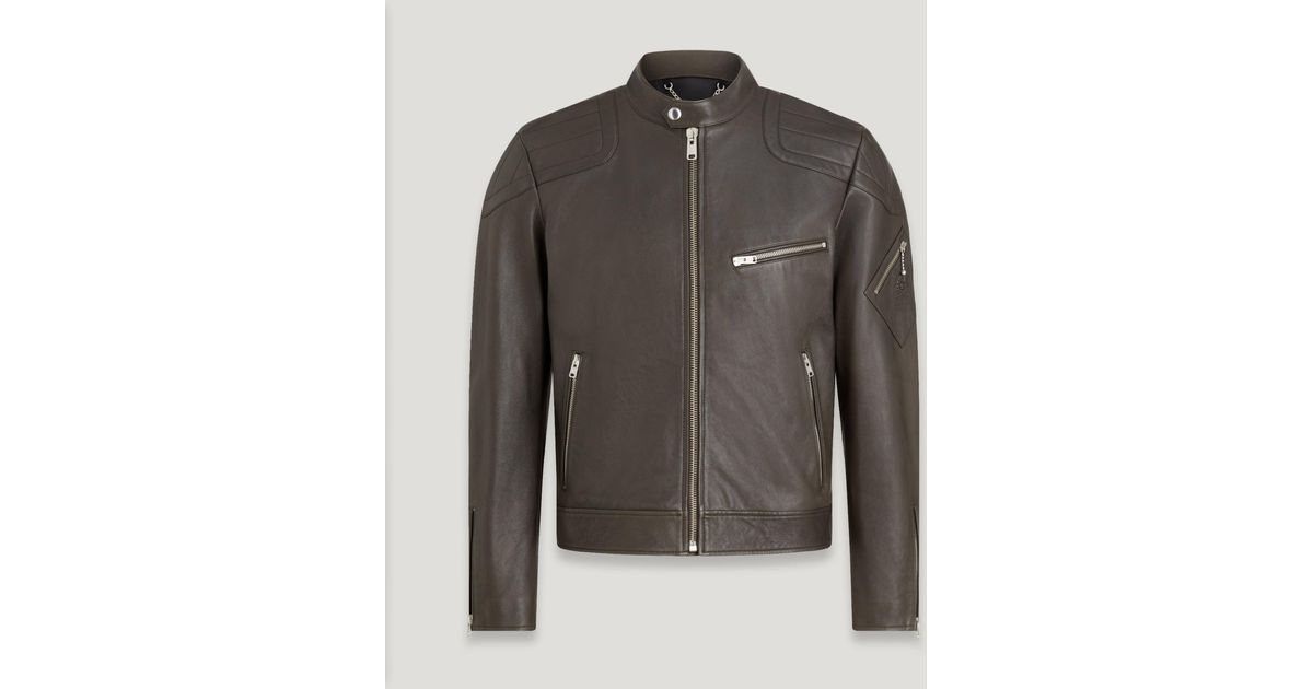 Belstaff T Racer Jacket in Gray for Men | Lyst