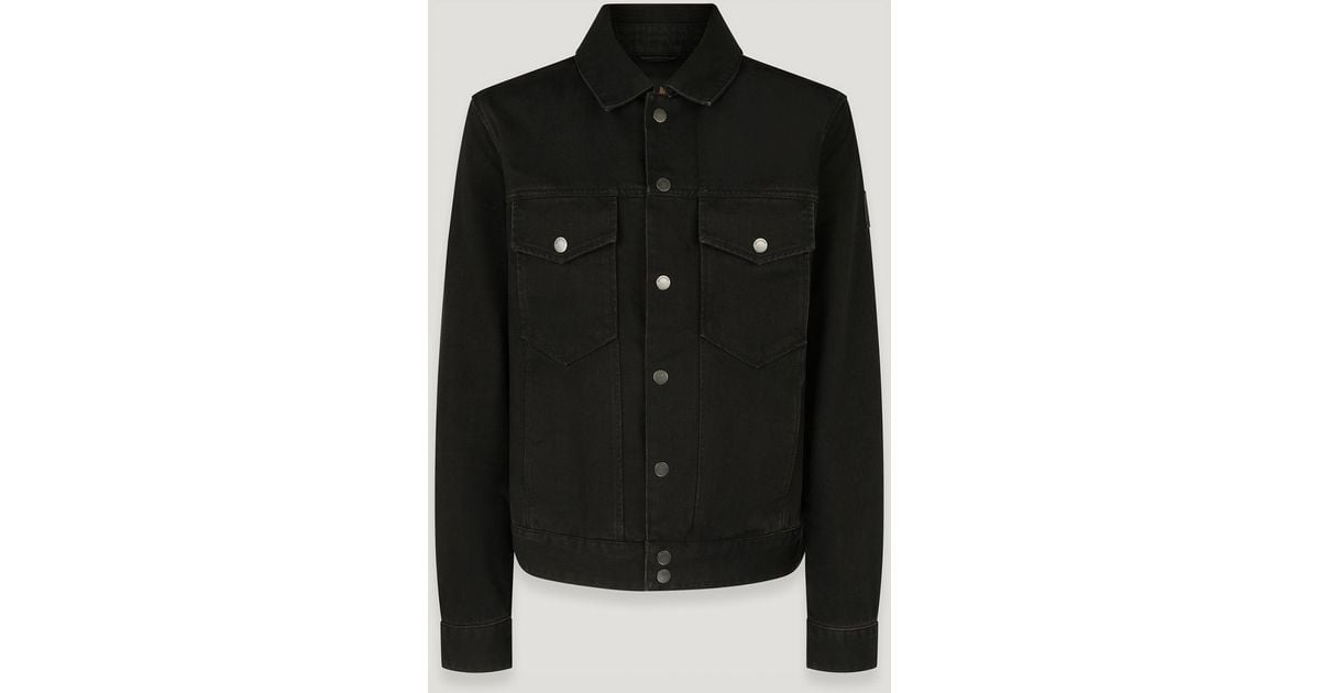 Belstaff Piston Trucker Jacket in Black for Men | Lyst