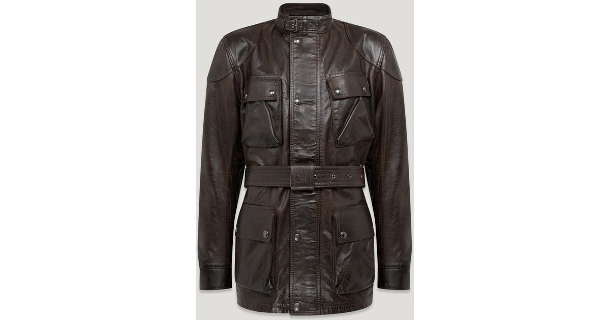 Belstaff Trialmaster Motorcycle Jacket in Black for Men | Lyst UK