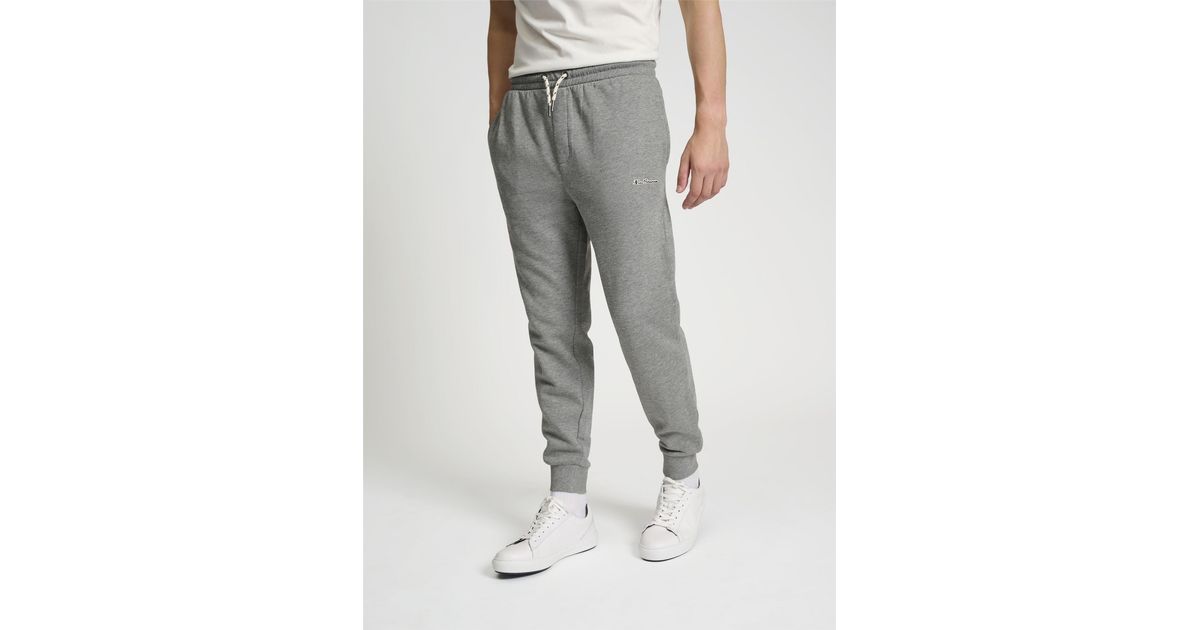 Ben Sherman Raised Rubber Logo Jogger In Grey Marl in Grey for Men ...
