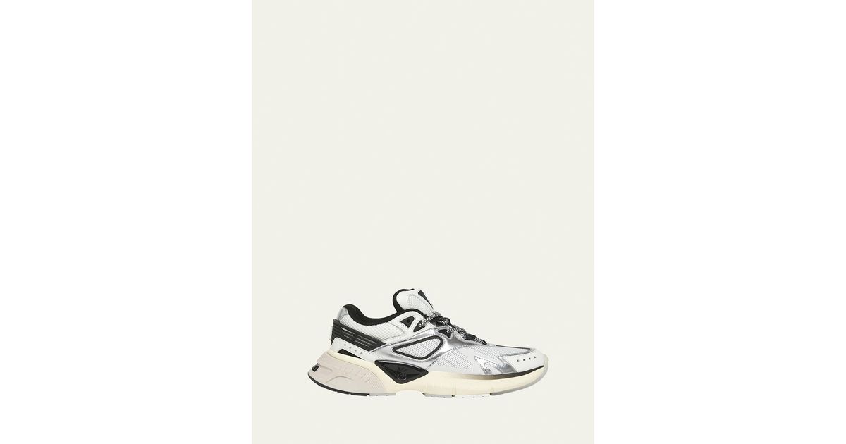 Amiri Ma-1 Leather Mesh Runner Sneakers in White | Lyst