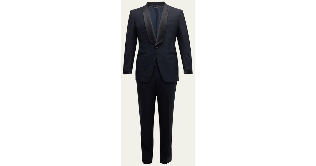 Tom Ford O'Connor Shawl Tuxedo in Blue for Men | Lyst