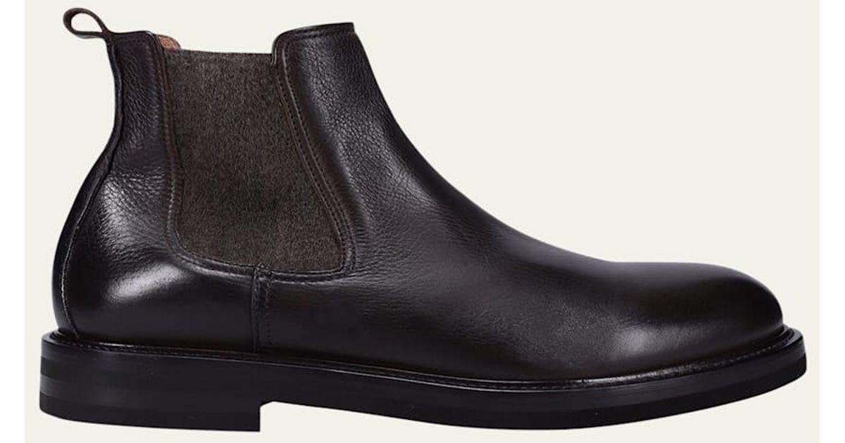Ron White Dustin Weatherproof Leather Chelsea Boots in Brown for Men | Lyst
