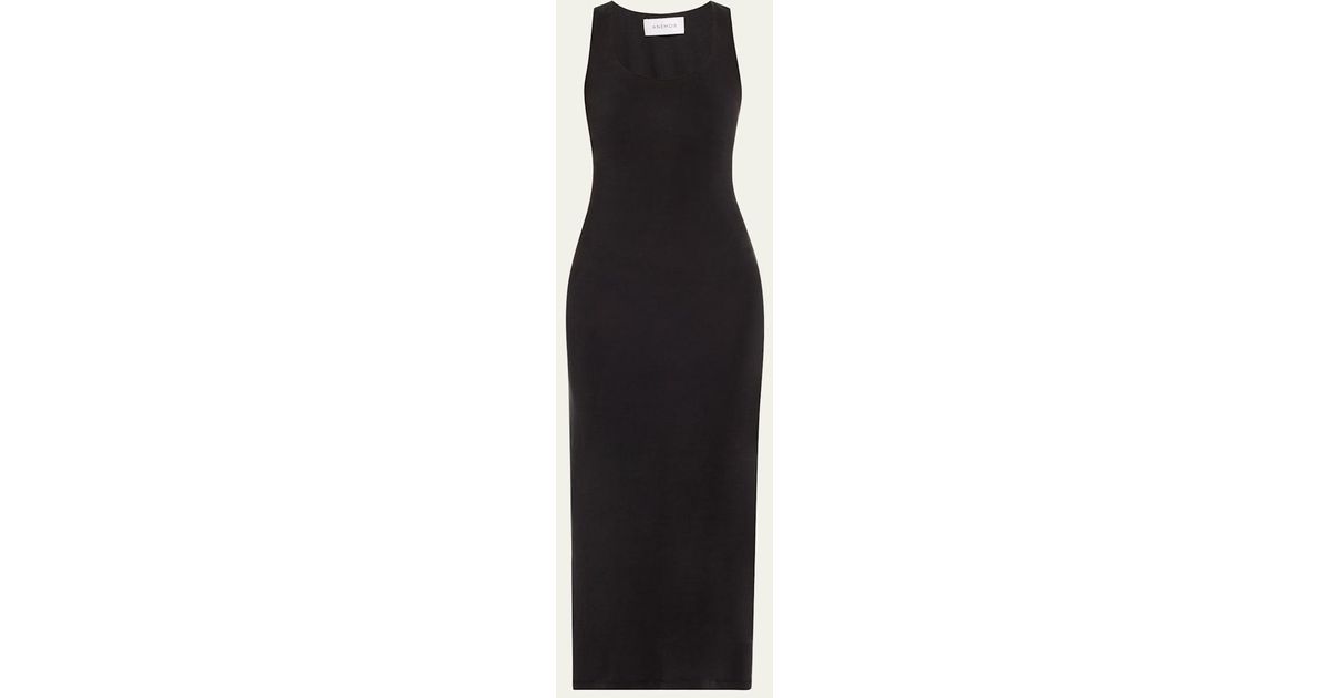 Anemos Hume Maxi Tank Dress in Black | Lyst