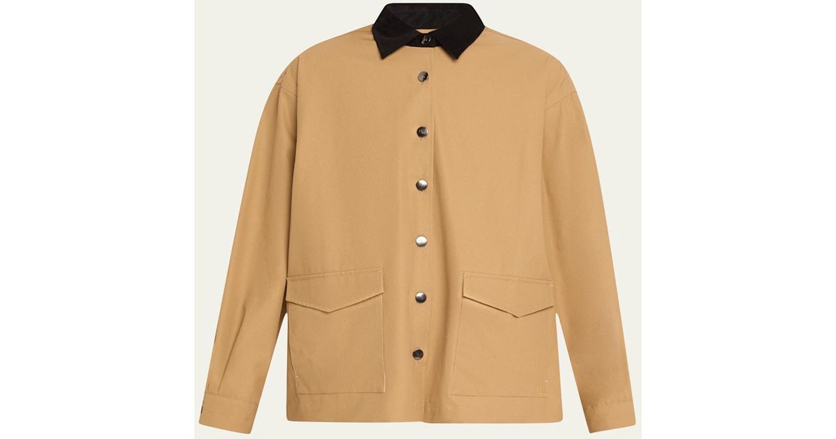 Maria McManus Oversized Field Jacket in Natural | Lyst