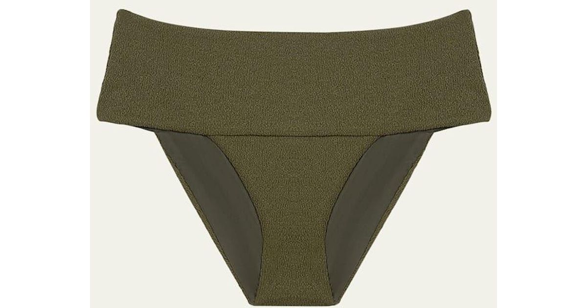 ViX Firenze Jessica Full Bikini Bottoms in Green | Lyst