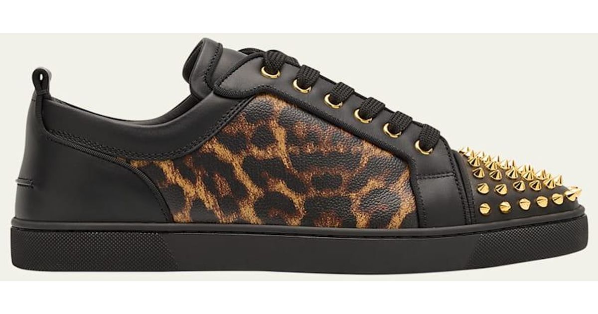 Christian Louboutin Louis Junior Spikes Orlato Low-Top Sneakers in ...