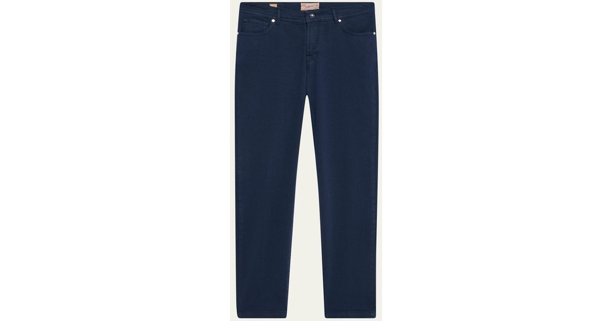Marco Pescarolo 5-Pocket Bull Denim Pants in Blue for Men | Lyst
