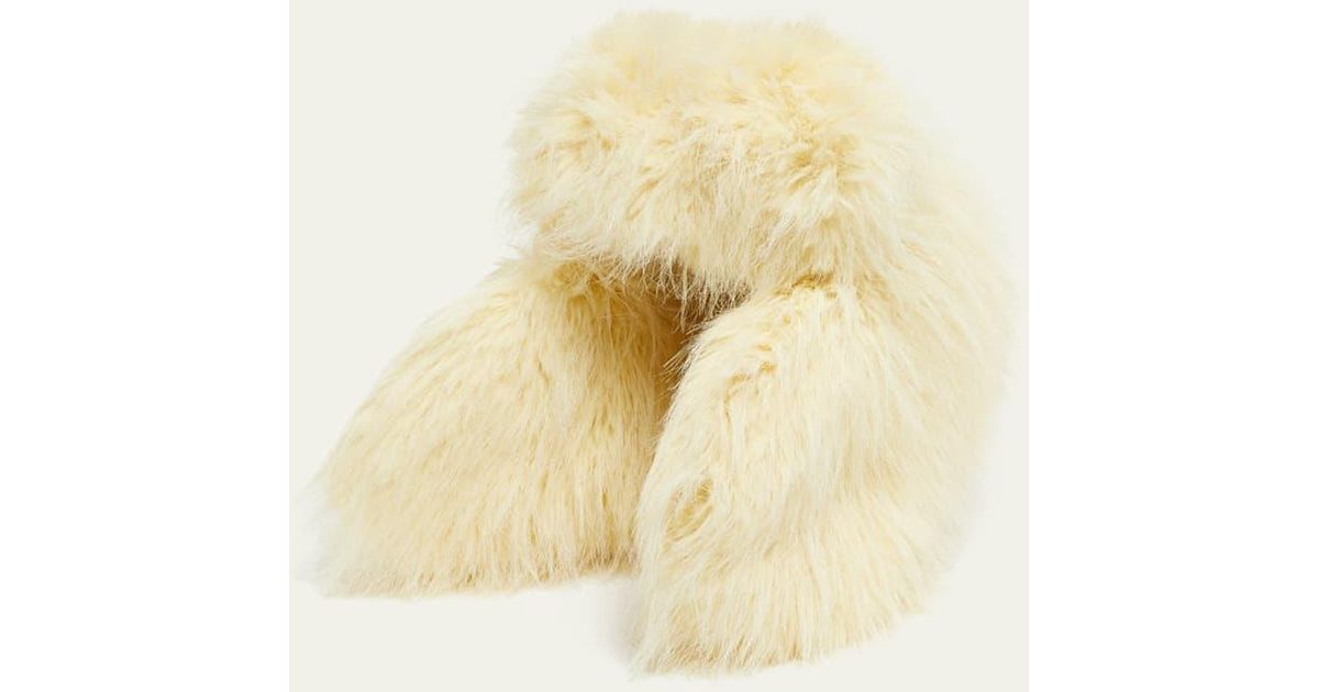 Jacquemus The Large Chapka Faux Fur Trapper Hat in Natural for Men | Lyst