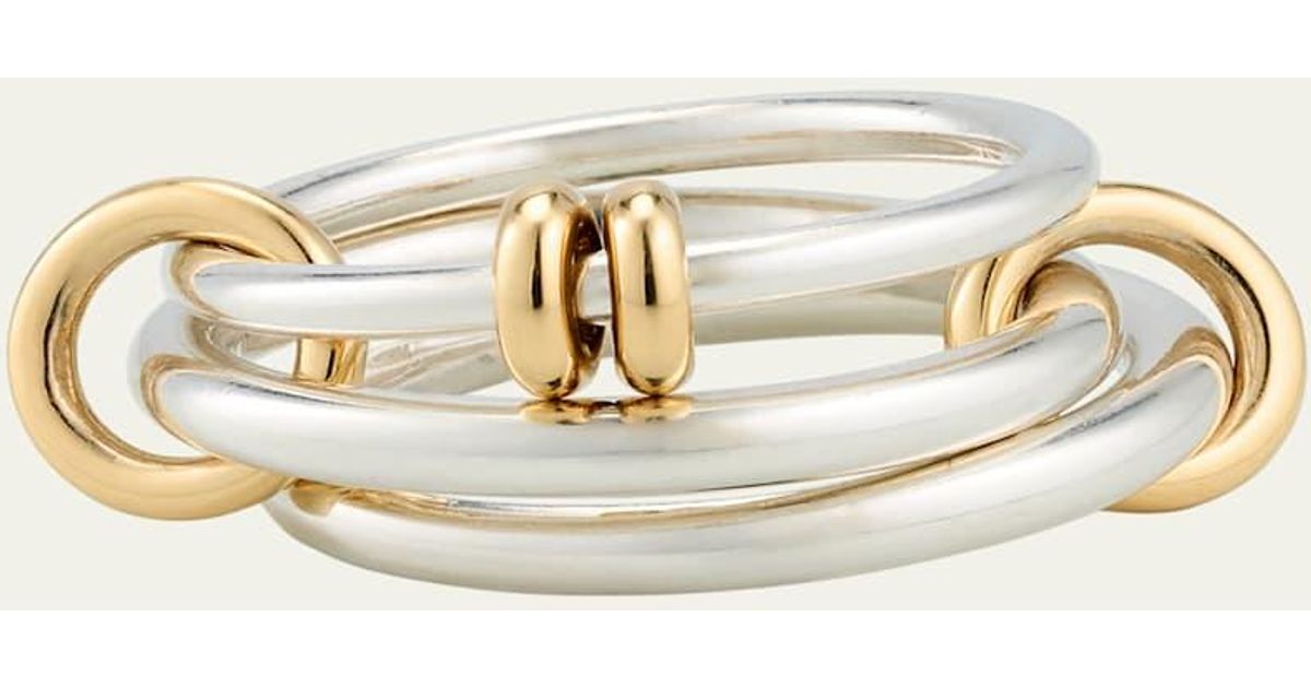 Spinelli Kilcollin Raneth Sg Three Link Ring in Natural | Lyst