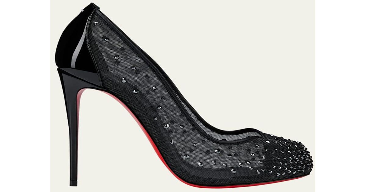 Christian Louboutin Bridela Strass Sole Pumps in Black | Lyst