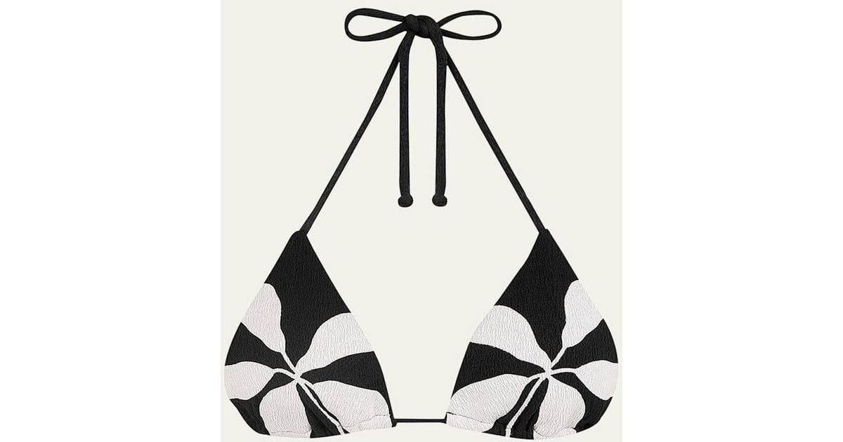 ViX Firenze Susan Triangle Bikini Top in Natural | Lyst