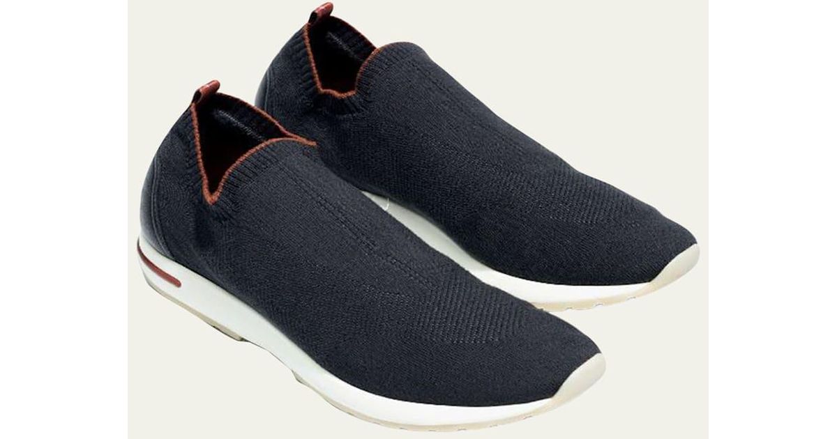 Loro Piana 360 Lp Flexy Walk Active Wish Knit Sneakers in Blue for Men ...
