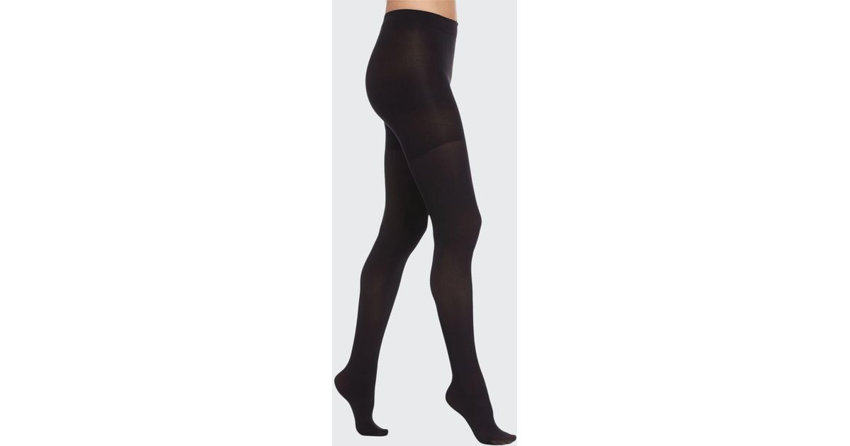 Spanx Luxe Sheer Shaping Tights in Black | Lyst