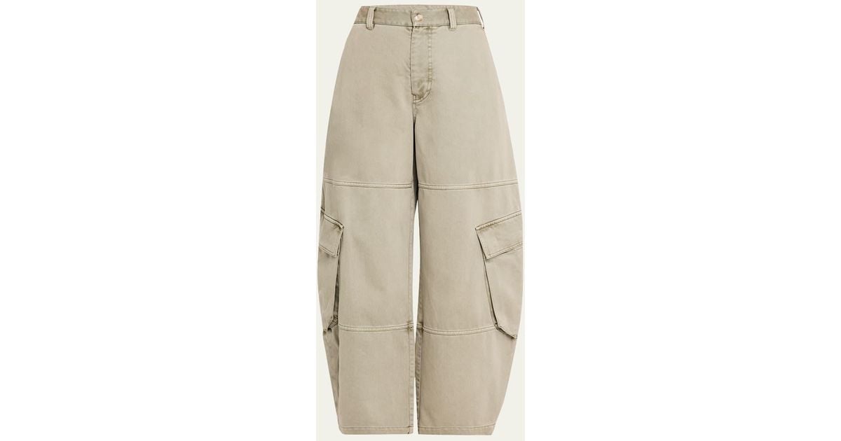 FRAME The Bubble Cargo Pants in Natural | Lyst