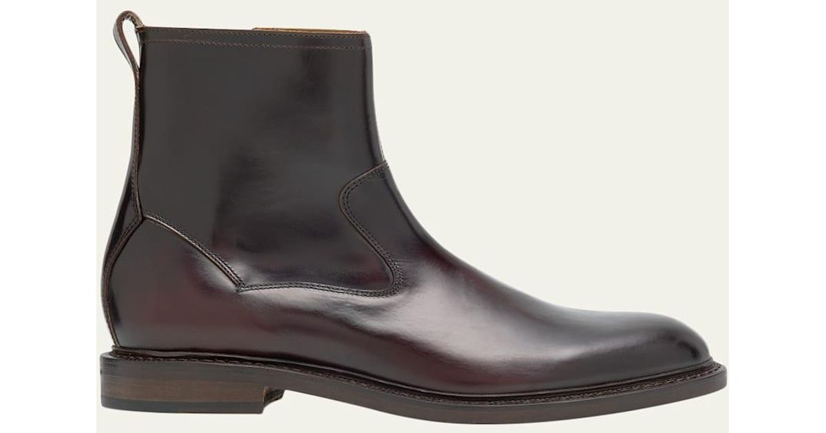 Allen Edmonds Reserve Marcus Leather Zip Ankle Boots for Men | Lyst