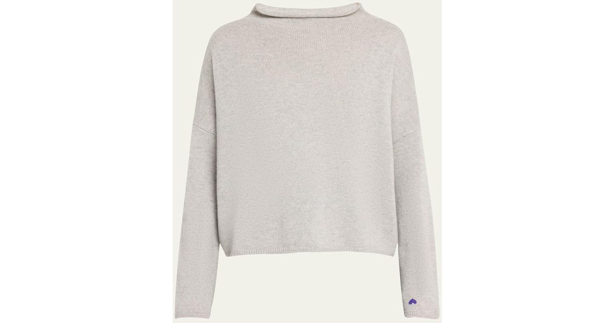 Lisa Yang The Sandy Cashmere Sweater in White | Lyst